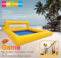 China Large Inflatable Volleyball Court PVC 3 Year Warranty Custom Color for sale