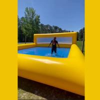 China Large Inflatable Volleyball Court PVC 3 Year Warranty Custom Color for sale
