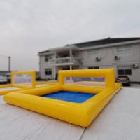 China Large Inflatable Volleyball Court PVC 3 Year Warranty Custom Color for sale