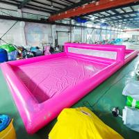 China Portable Inflatable Volleyball Field 6m x 3m with Safe Boundary for Team Building and Commercial Events for sale