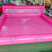 China Portable Inflatable Volleyball Field 6m x 3m with Safe Boundary for Team Building and Commercial Events for sale