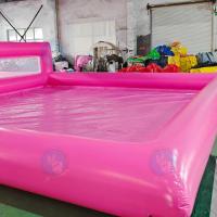 China Portable Inflatable Volleyball Field 6m x 3m with Safe Boundary for Team Building and Commercial Events for sale