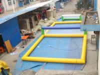 China Inflatable Water Volleyball Court Outdoor Portable 0.9mm PVC Tarpaulin for Sale for sale