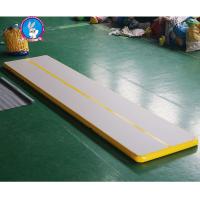 China 10m 32.8ft Inflatable Air Track Gymnastics Mat 0.7mm PVC Tumbling Mat for Gym Training for sale