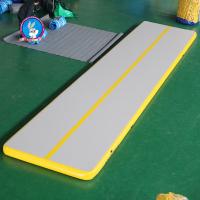 China 10m 32.8ft Inflatable Air Track Gymnastics Mat 0.7mm PVC Tumbling Mat for Gym Training for sale