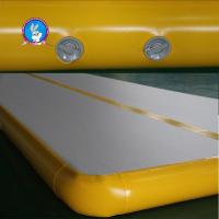 China 10m 32.8ft Inflatable Air Track Gymnastics Mat 0.7mm PVC Tumbling Mat for Gym Training for sale