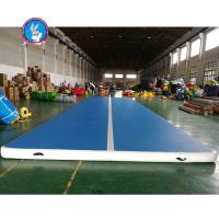 China Inflatable Air Track Mat 14x4x0.2m PVC Tumble Track for Gymnastics Taekwondo Training for sale