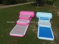 China Custom Inflatable Gymnastic Air Track Mat 0.9mm PVC Tarpaulin with Pump for sale