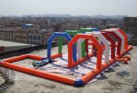 China Custom Inflatable Bumper Car Track 10m x 5m for Family Entertainment Centers and Rooftop Events for sale