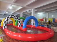 China Custom Inflatable Bumper Car Track 10m x 5m for Family Entertainment Centers and Rooftop Events for sale