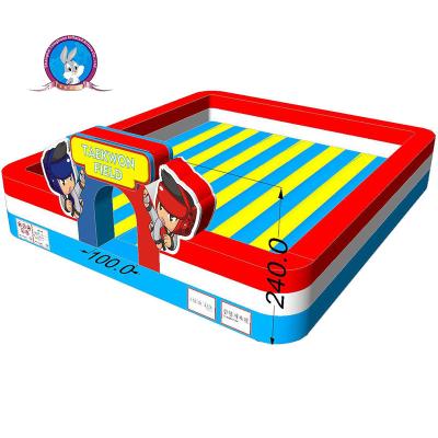 China Inflatable Taekwondo Field 8x7x2m PVC Sports Mat Bouncer for Kids Entertainment for sale