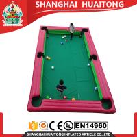 China Customized Inflatable Billiards Table 7.8x5ft Outdoor PVC Pool Game for Sports Playground for sale