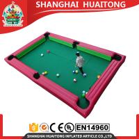 China Customized Inflatable Billiards Table 7.8x5ft Outdoor PVC Pool Game for Sports Playground for sale