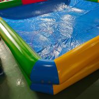 China Custom Inflatable Swimming Pool 50x50m PVC Tarpaulin Family Eco Friendly Triple Safety Walls for sale