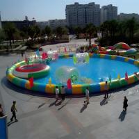 China Large Inflatable Swimming Pool 5-300 sqm PVC 0.4-0.6mm for Family and Commercial Use for sale