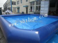 China Large Inflatable Swimming Pool 5-300 sqm PVC 0.4-0.6mm for Family and Commercial Use for sale