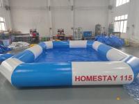 China Commercial PVC Inflatable Swimming Pool 10x4x0.65m Customizable for Water Park Party Rental for sale
