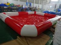 China Commercial PVC Inflatable Swimming Pool 10x4x0.65m Customizable for Water Park Party Rental for sale