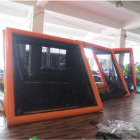 China Custom Inflatable Floating Swimming Pool with Net for Yacht Water Park 0.9mm PVC for sale