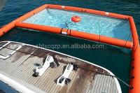 China Commercial Grade Inflatable Floating Water Park Pool 10m Customizable with CE Blower for sale