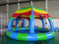 China Custom Inflatable Swimming Pool with Dome Tent 2.5m PVC Outdoor Floating Tent for Adults Children for sale