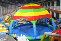 China Custom Inflatable Swimming Pool with Dome Tent 2.5m PVC Outdoor Floating Tent for Adults Children for sale