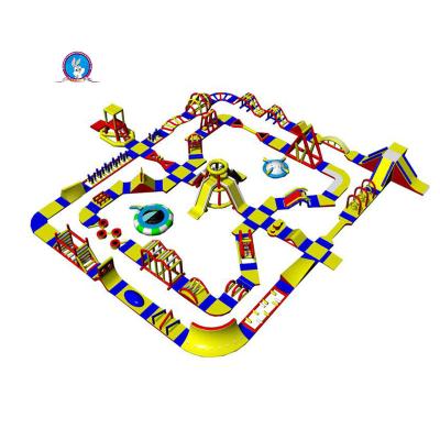 China Custom Inflatable Floating Water Park 0.9mm PVC for Adults Outdoor Sea Lake for sale