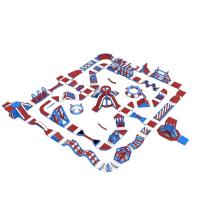 China Commercial Inflatable Water Park Aqua Park Floating Park 0.9mm PVC Custom Size for sale