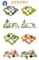 China Commercial Inflatable Water Park Aqua Park Floating Park 0.9mm PVC Custom Size for sale