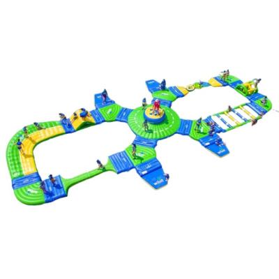 China Inflatable Floating Water Park 36x13x1.2m for Kids Adults Customizable PVC for sale