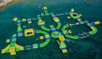 China Inflatable Floating Water Park for Sale 0.9mm PVC Outdoor Aqua Park with 500kg Capacity for sale