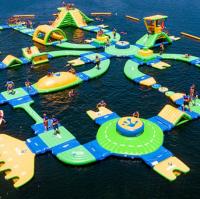 China Inflatable Floating Water Park for Sale 0.9mm PVC Outdoor Aqua Park with 500kg Capacity for sale