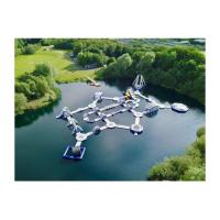 China Modular Inflatable Water Park 50m² Floating Aqua Park for Lake Resort Commercial Entertainment for sale