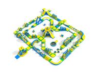 China Inflatable Floating Water Park 0.9mm PVC Custom Size Obstacle Course for Water Sports for sale
