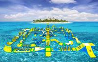 China Inflatable Floating Water Park 0.9mm PVC Custom Size Obstacle Course for Water Sports for sale