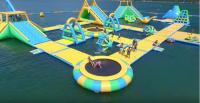 China Inflatable Floating Water Park 0.9mm PVC Custom Size Obstacle Course for Water Sports for sale