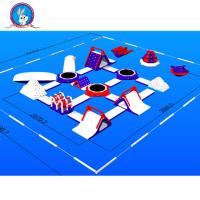 China Commercial Inflatable Floating Water Park 50 Person Capacity Custom PVC Aqua Park for sale