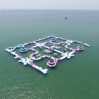 China Commercial Inflatable Water Park Obstacle Course for Kids Adults 500kg Capacity for sale
