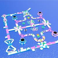 China Commercial Inflatable Water Park Obstacle Course for Kids Adults 500kg Capacity for sale