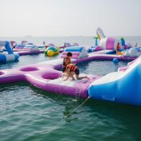China Commercial Inflatable Water Park Obstacle Course for Kids Adults 500kg Capacity for sale