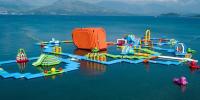 China Commercial Inflatable Aqua Park Water Play Equipment Floating Water Park 0.9mm PVC for sale