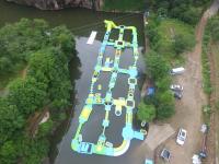 China Commercial Inflatable Aqua Park Water Play Equipment Floating Water Park 0.9mm PVC for sale
