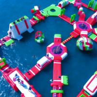 China Inflatable Water Park Obstacle Course for Adults 10+ Riders 500kg Capacity PVC for sale