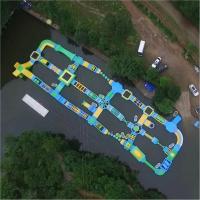 China Custom Inflatable Water Park 60x20m Durable PVC Floating Aqua Park for Lake Sea Resort for sale