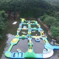 China Custom Inflatable Water Park 60x20m Durable PVC Floating Aqua Park for Lake Sea Resort for sale