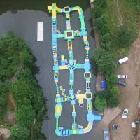 China Custom Inflatable Water Park 60x20m Durable PVC Floating Aqua Park for Lake Sea Resort for sale