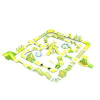 China Customized Inflatable Water Park Floating TH-WP-021 with Double Stitching Technology for sale