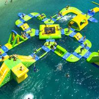 China Modular Floating Aqua Park 500sqm for Commercial Lake Resort Water Recreation for sale