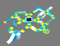 China Modular Floating Aqua Park 500sqm for Commercial Lake Resort Water Recreation for sale