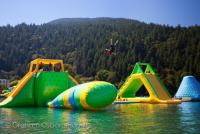 China Commercial Inflatable Floating Water Park PVC 500kg Capacity Custom Outdoor Play Equipment for sale